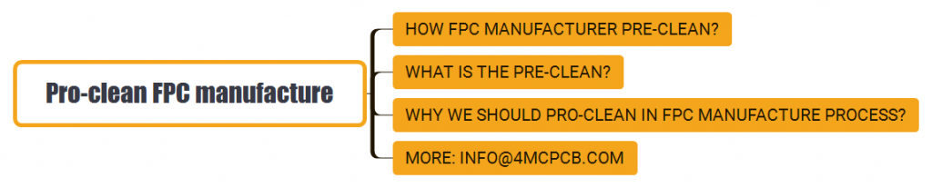 Pre-clean FPC manufacture process introduce - 4MCPCB